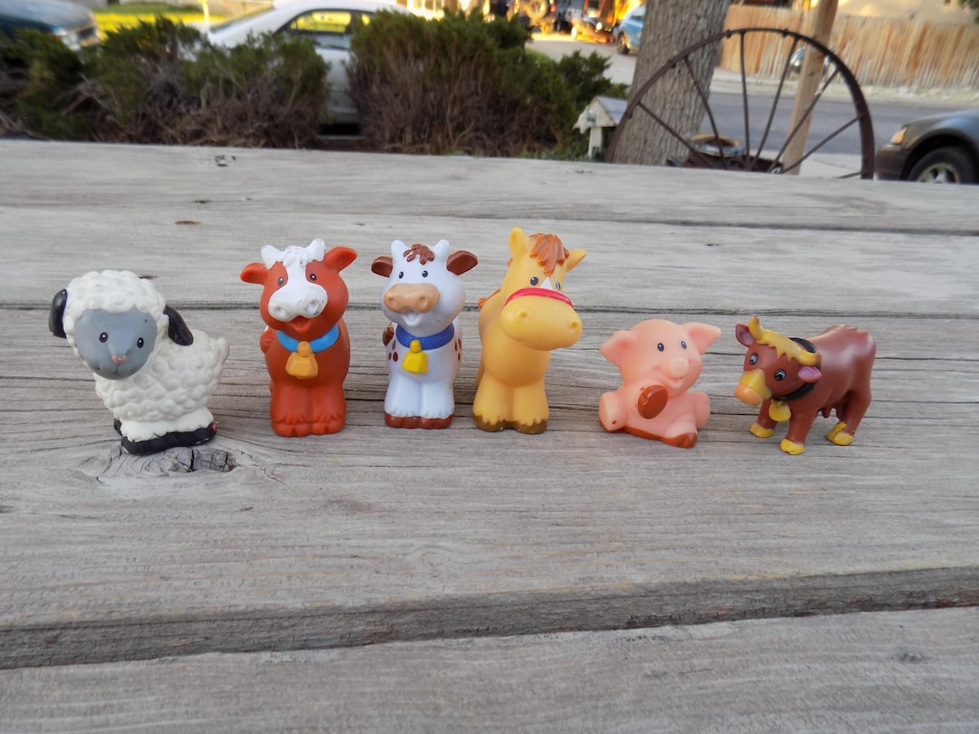 Fisher Price Little People Farm Animals, Vtg Toys, Toy Animals ...