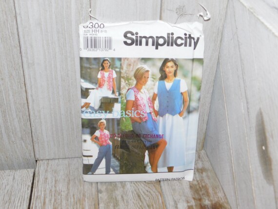 Simplicity Easy Basics Pattern Size HH Uncut Pattern 8300 Yr | Etsy