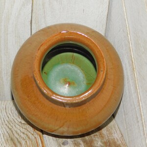 Vtg Small Pottery Pot Vintage Brown Pottery Round Pottery - Etsy