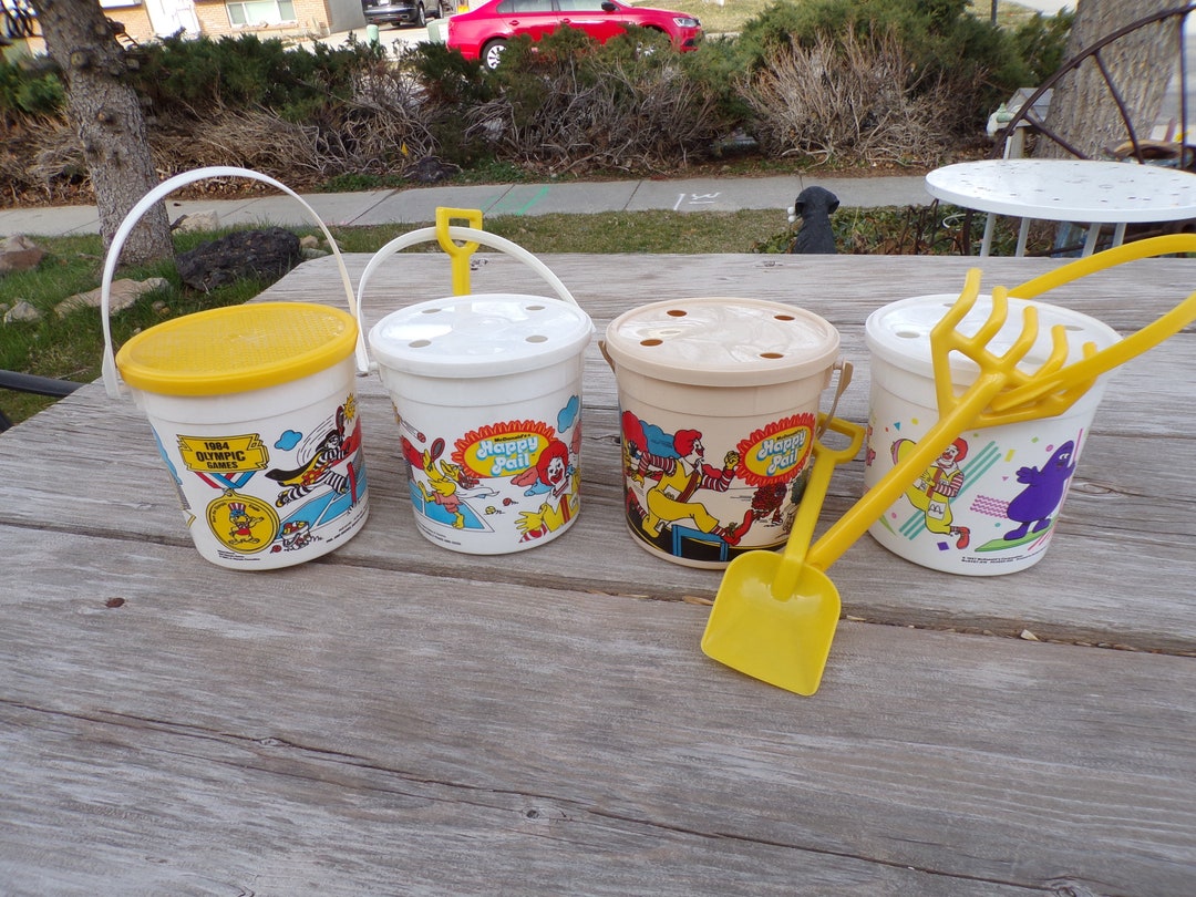 Vtg Mcdonald's Happy Meal Pails Sand Pails Toy Pails Vtg Toys ...