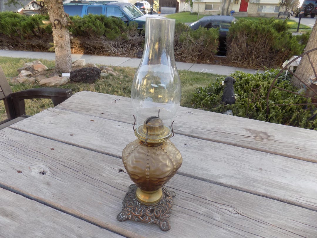 Oil Lamp, Kerosene Lamp Preppers Tool, Primitive Oil Lamp Vintage ...