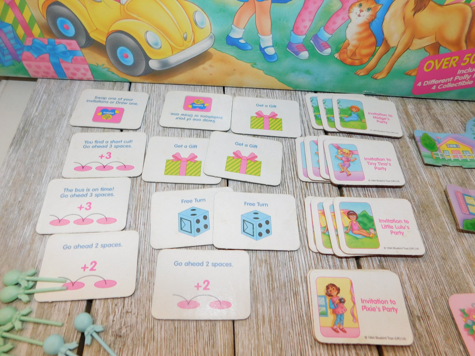 Polly Pocket Party Game for Parts 1994, Replacement Game Pieces, Crafts ...