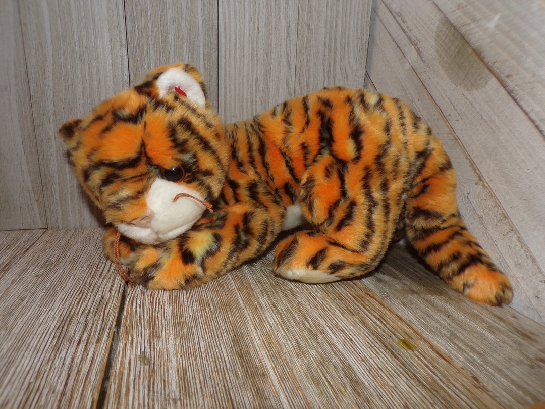 TY Bigger Tiger 1991, Vintage Plush Ty Tiger, Ty Tiger Stuffed Animal ...