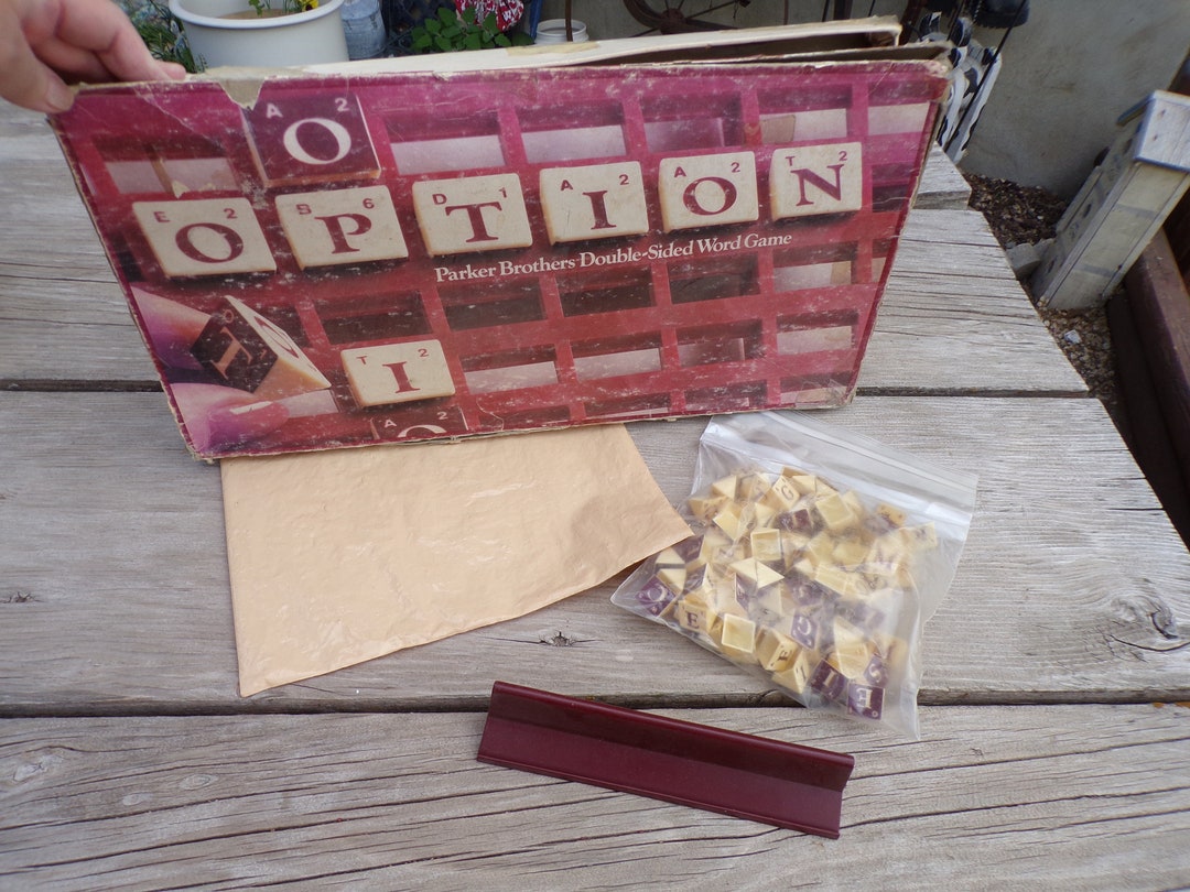 Option Game Board 1983 Replacement, GAME PIECES, Option Game, Spelling ...