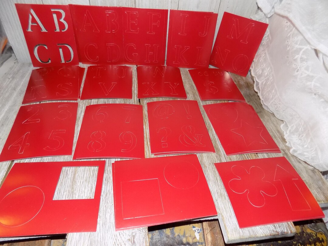STENCILS CARDBOARD, Art, Drawing, Crafts, Painting, Memories, Gift ...
