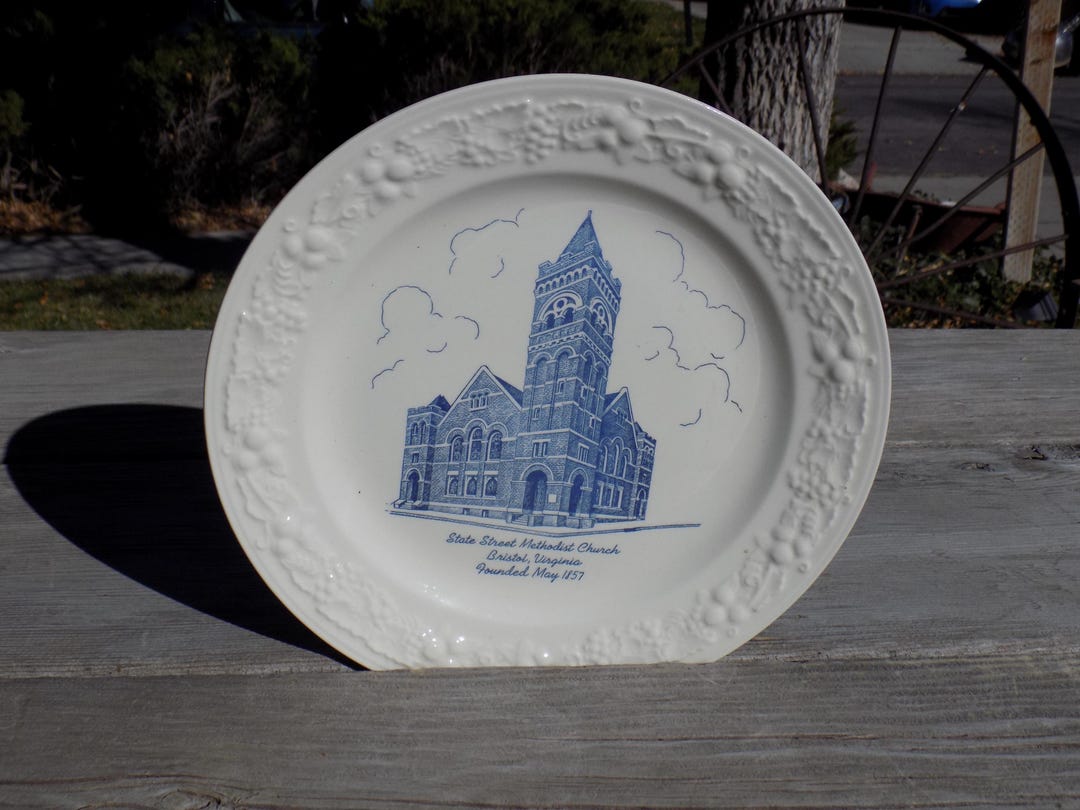 State Street Methodist Church Plate, Bristol Virginia, Founded May 1857 ...