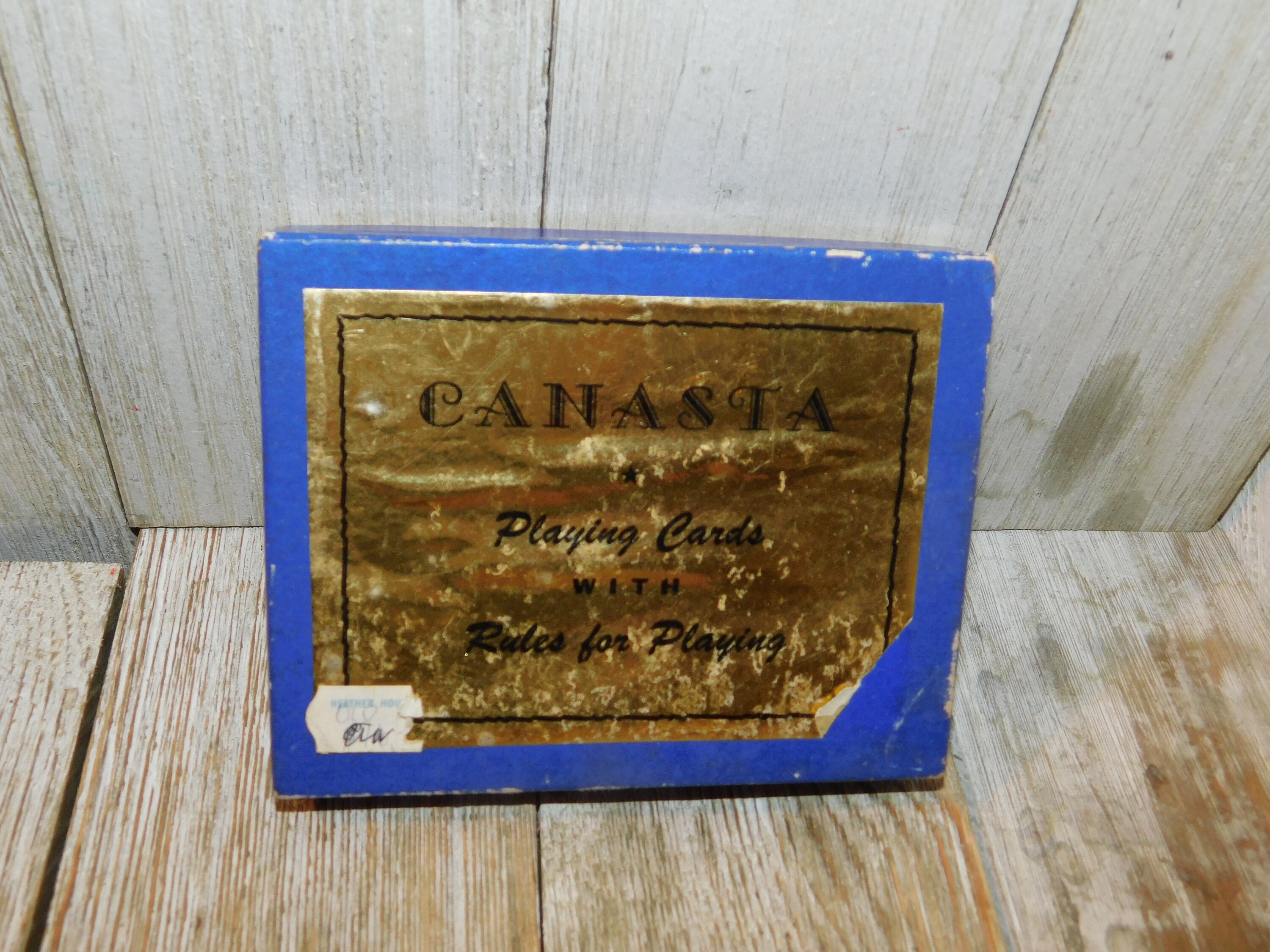 Vtg CANASTA Card Deck 108 Cards Card Deck in Divided Box - Etsy