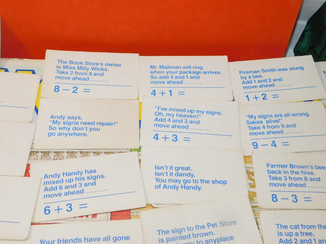 Signs up Parker Brother Boards Game Parts Playing Cards 1981 | Etsy