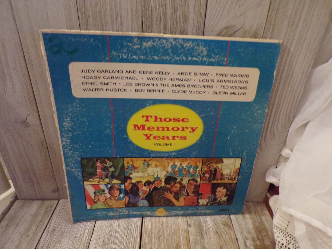 Vtg Those Memory Years Vol 1 Vinyl Record, Judy Garland Gene Kelly ...