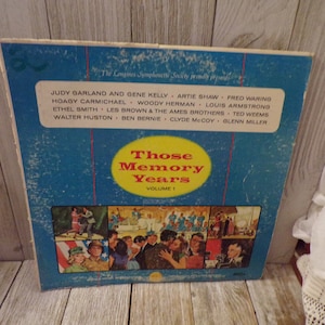 Vtg Those Memory Years Vol 1 Vinyl Record, Judy Garland Gene Kelly ...