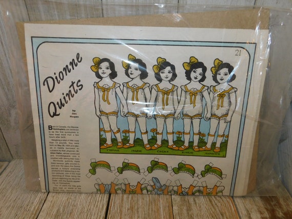 Dionne Quints Paper Dolls and Kollar Antique Add on Other | Etsy