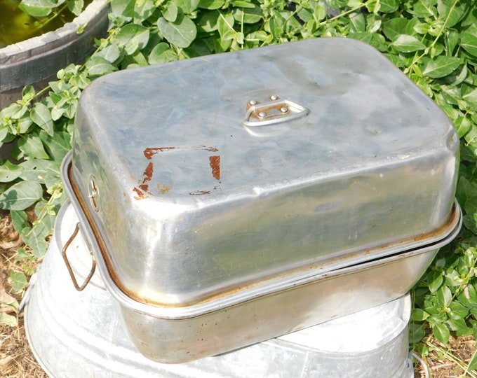 Roaster,steamer Pan With Vent 3 Pieces, Hard to Find,roasting Pan Set ...