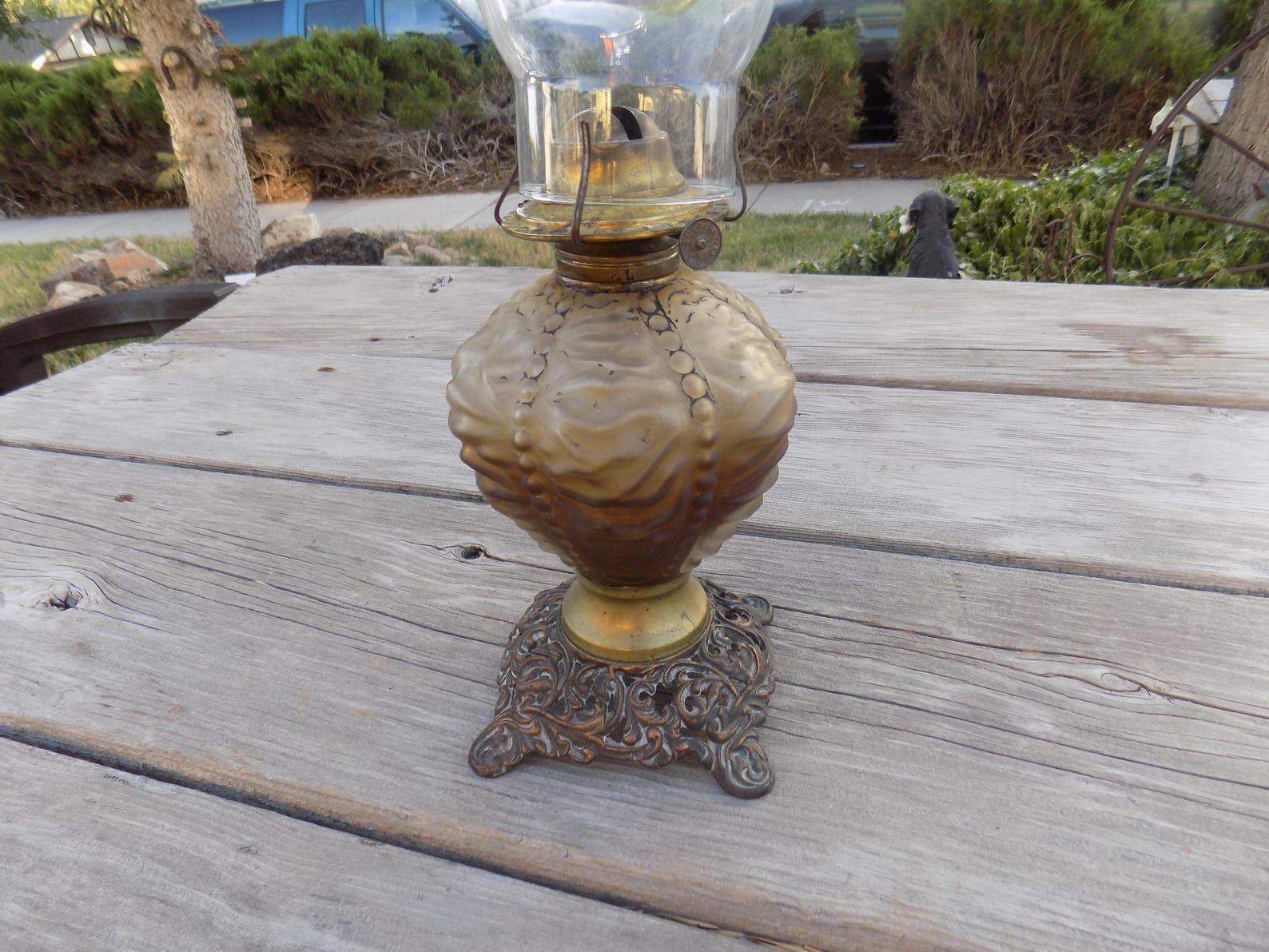Oil Lamp, Kerosene Lamp Preppers Tool, Primitive Oil Lamp Vintage ...
