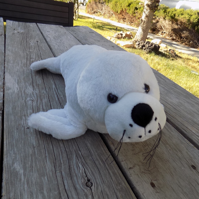 Large Seal Plush Stuffed Animal - Etsy