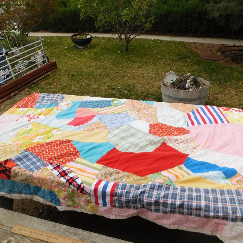 Repurposed Quilt Decor - Etsy