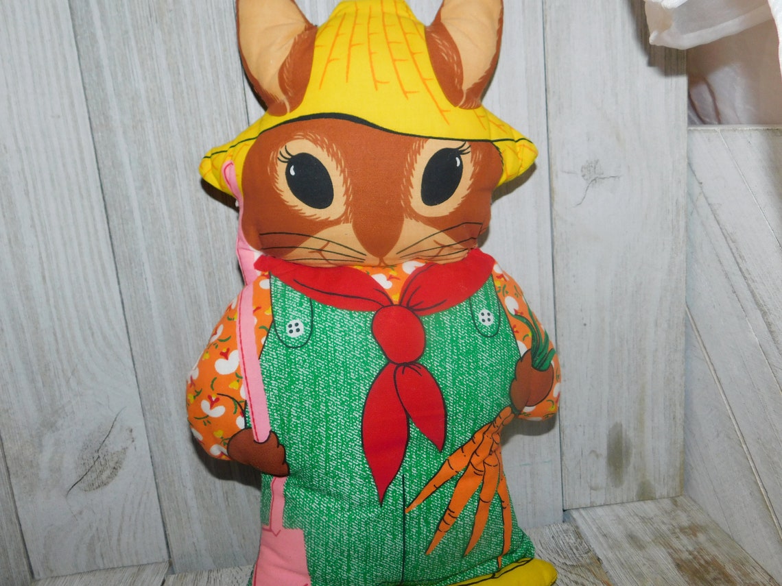 Vintage Cut N Sew Fabric Bunny Bunny Rabbit Vintage Stuffed - Etsy