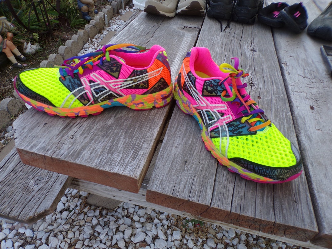 DYNAMIC DUOMAX Gel Noosa Tri S Sneakers Sz 8 Vtg Tennis Shoes, Colorful ...