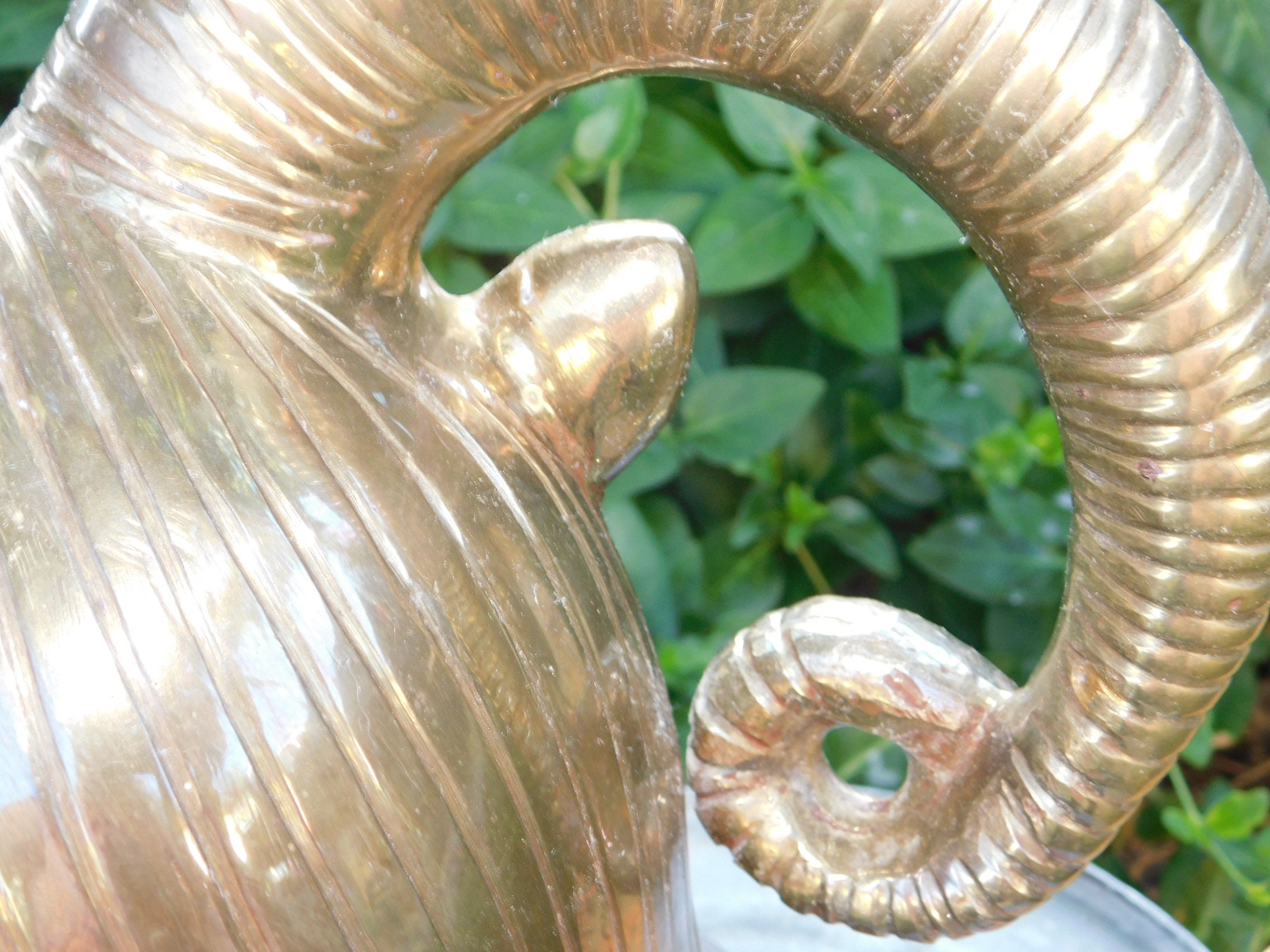 Vintage Brass Ram Head Mid Century Brass Unique Vintage | Etsy