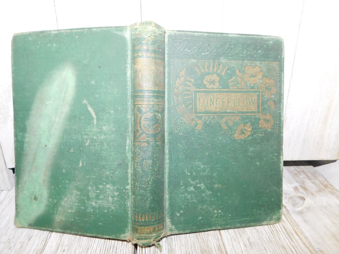 Antique Long Fellow Book, 1800s Voices of the Night Ballads and Other ...