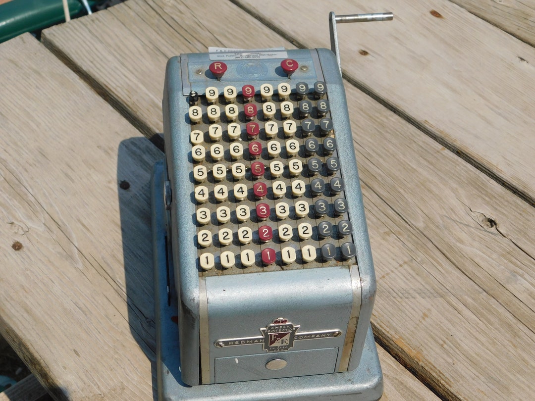 Hedman Company Check Protector Printer Machine, Vintage Office, Vtg ...