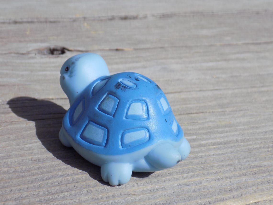 Turtle Blue Toy Turtle, Rubber Toys, Rubber Toys, Memories, Gift, Prop ...