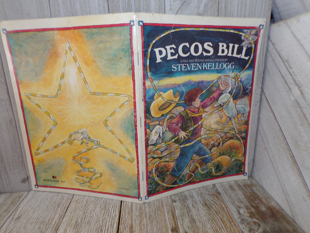 Pecos Bill A Tall Tale Retold by Steven Kellogg 1986, Vintage Childrens ...