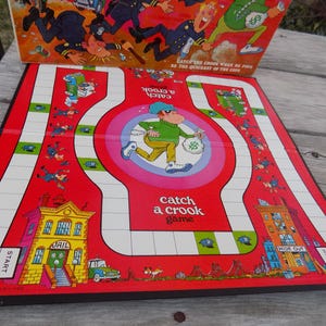 Catch a Crook Game BOARD ONLY, 1971 Game Parts, Craft, Memories, Gift ...