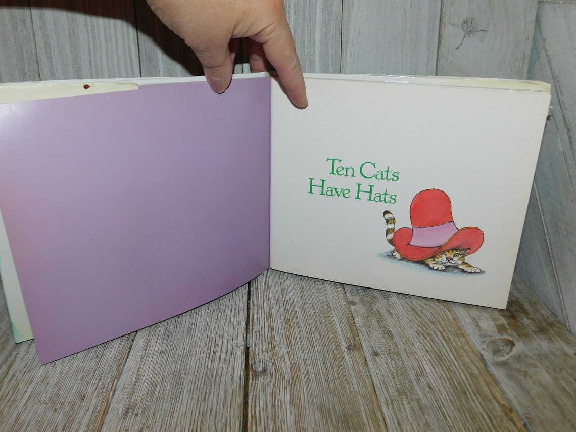 Ten Cats Have Hats A Counting Book 94, Preschooler Book, Vintage ...