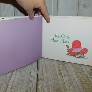 Ten Cats Have Hats A Counting Book 94, Preschooler Book, Vintage ...