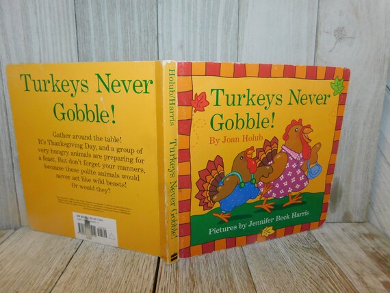 Turkeys Never Gobble by Joan Holub Board Book by Jennifer - Etsy