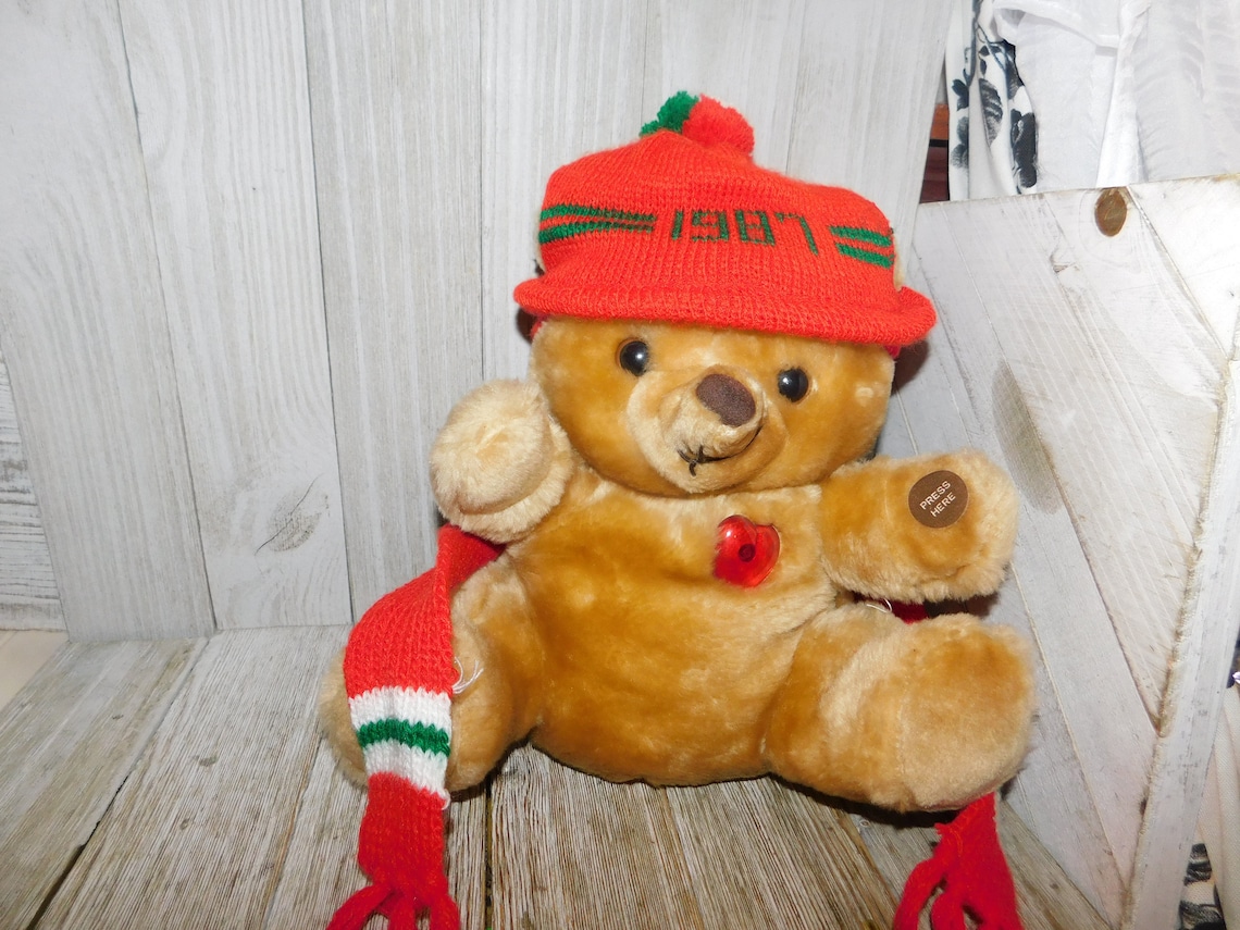 Vintage Cuddle 87 Winter Bear Vintage Stuffed Bear Vintage - Etsy