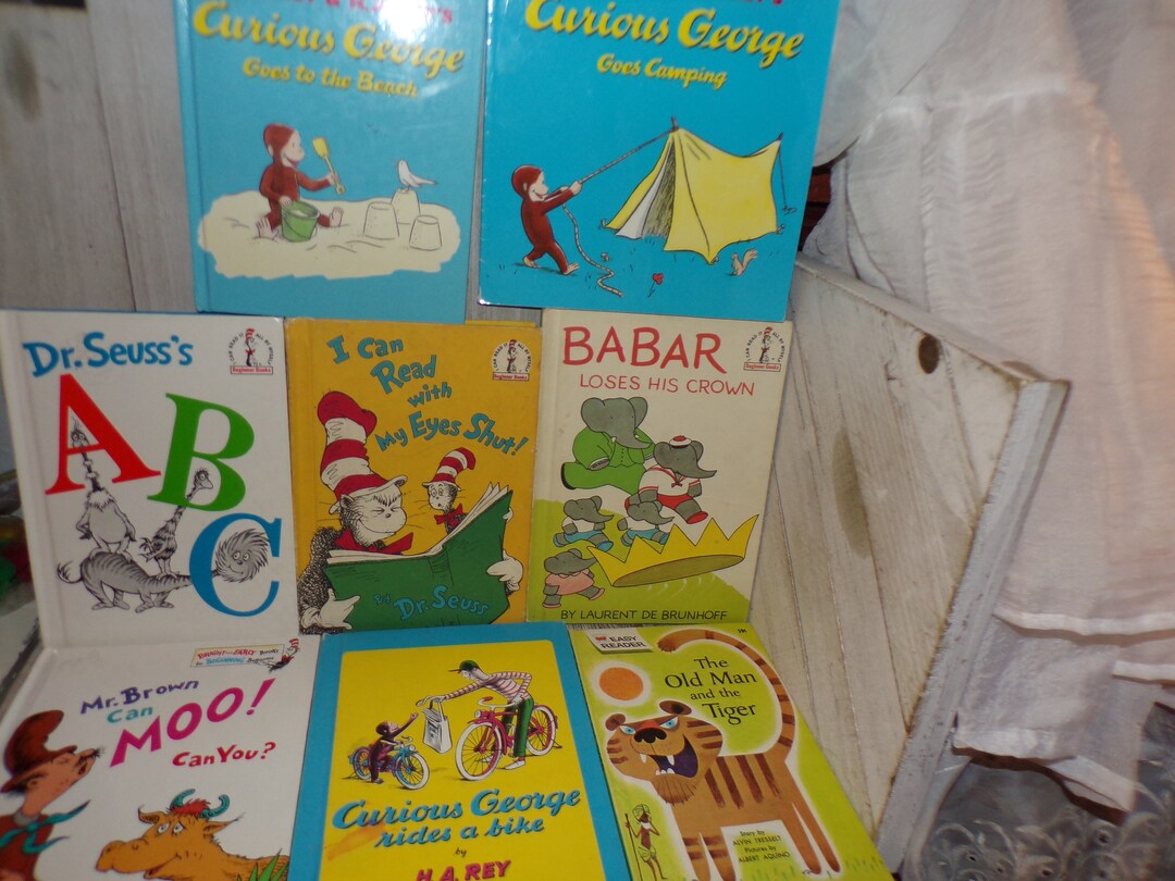 Dr Seuss Babar Looses His Crown, Dr Seuss ABC Mr Brown Can Moo Courious ...