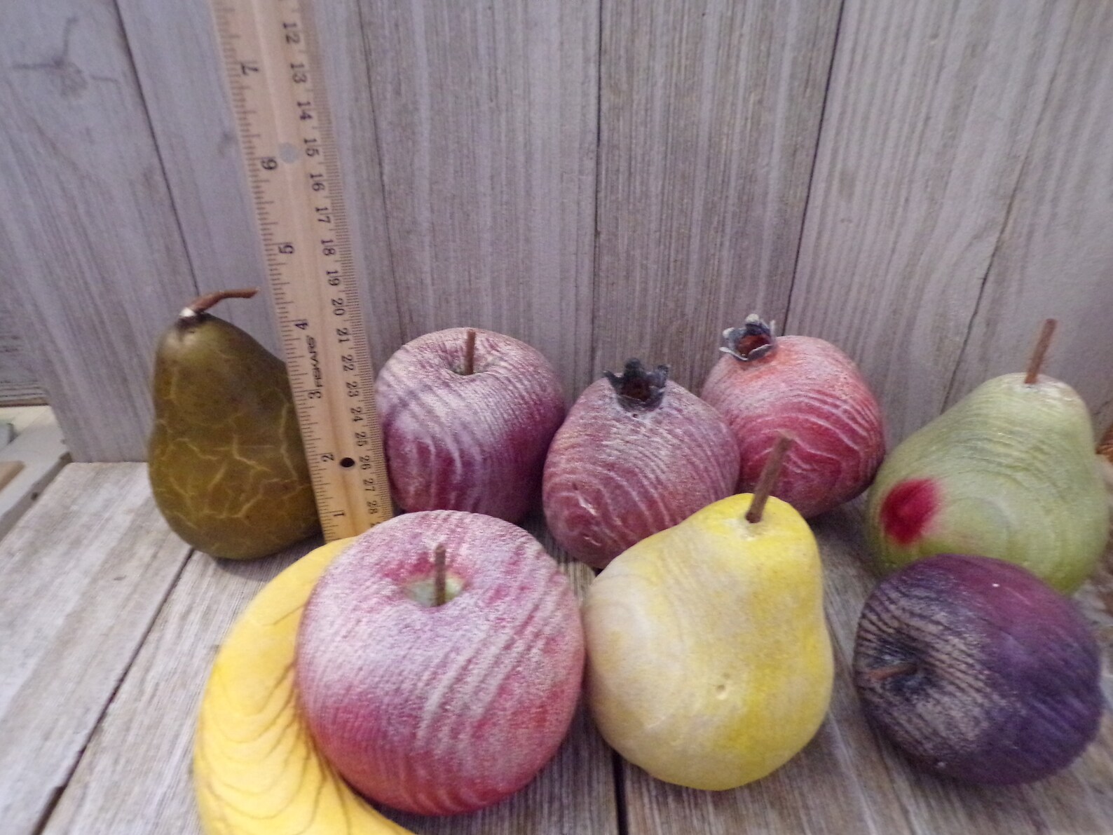 FAKE Fruit Foam Wood Looking Fruit, Vtg Fruit, Bowl Fillers ...
