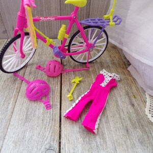 Barbie Dress N Go Mountain Bike Set W 2 Helmet 1991, Barbie Bike Set, W ...