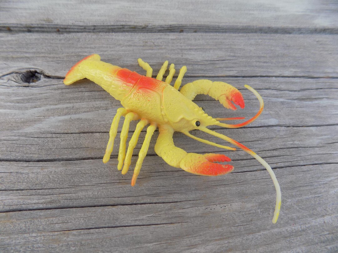 Lobster Big Plastic Toy Vtg Plastic Toy Zoo Animal Beach Sea Creature ...