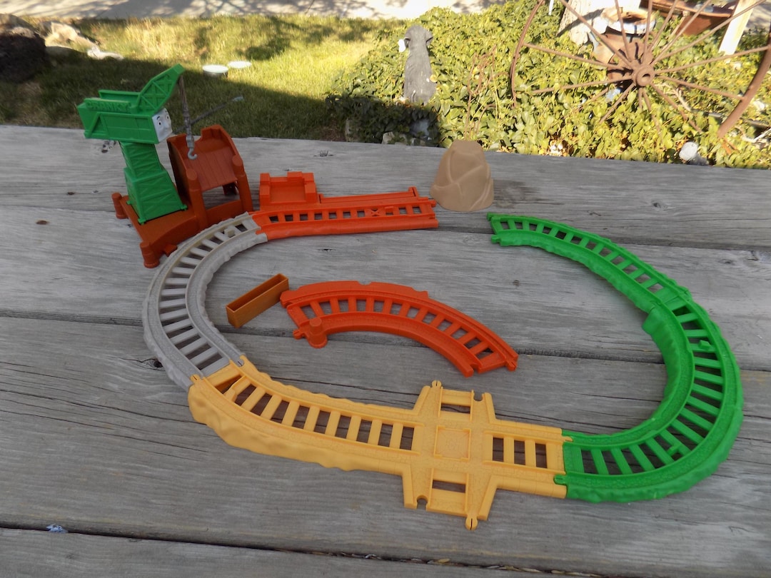 Train Track, Plastic Train Track, Vintage Toy Train Track, Vintage Toys ...
