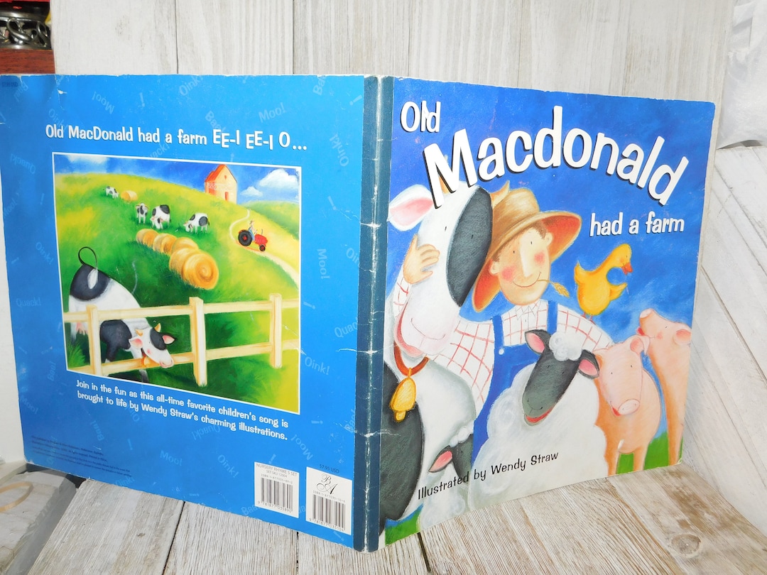 Old Mcdonald Had a Farm Book, by Wendy Straw, Big Paperback Book ...