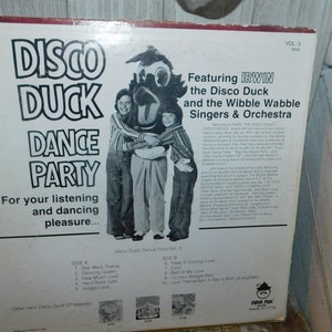 Irwin the Disco Duck, Big Hit Dance Party 1970s, 33 1/2 RPM, Vint ...