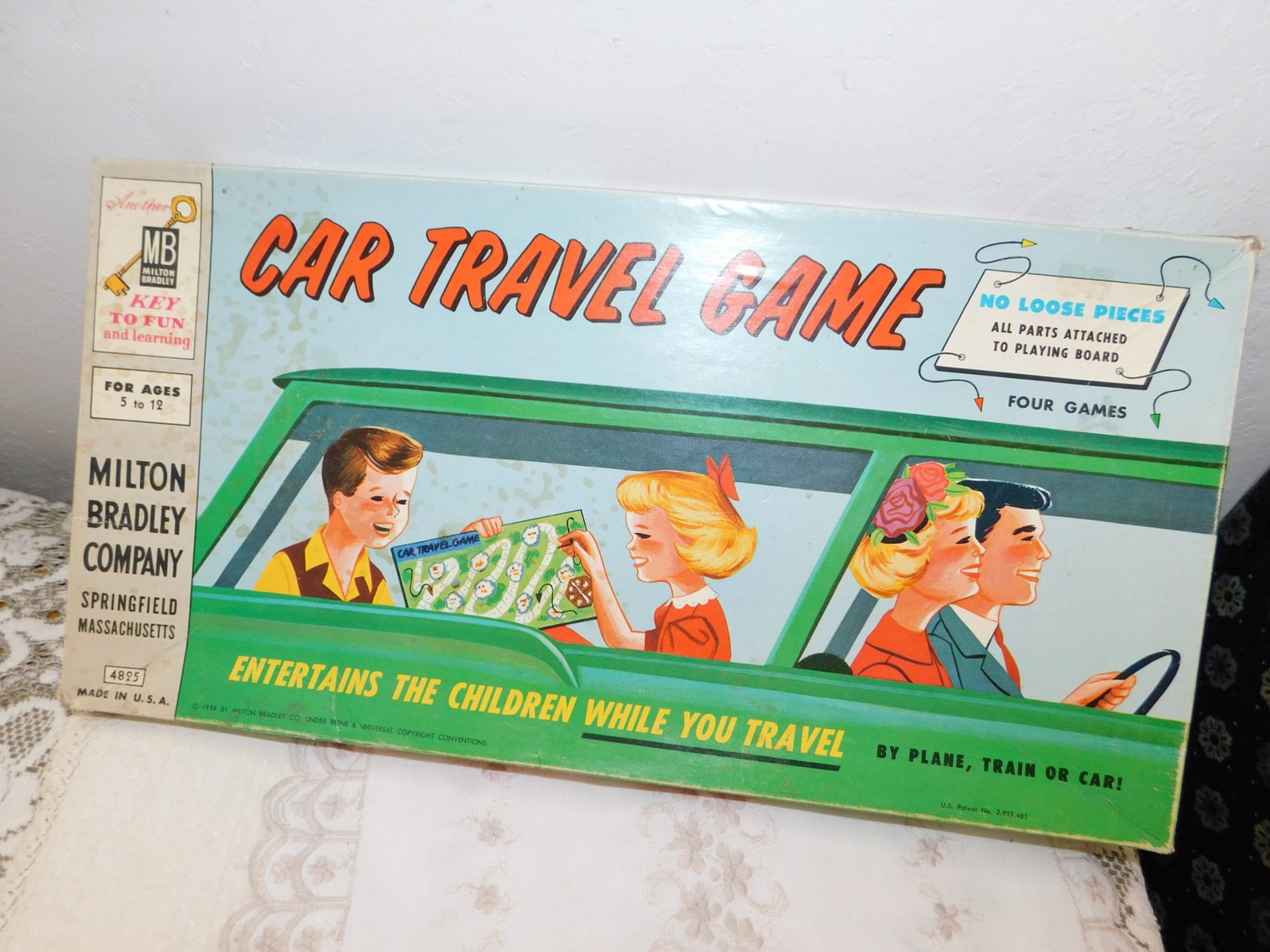 Car Travel Game Sweet 1959, Travel Board Game, Vintage Board Game, Car ...