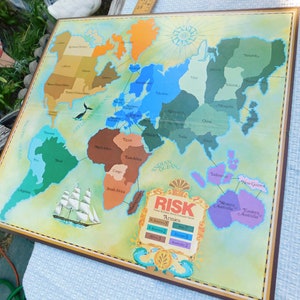 Risk Game Vintage, Vintage Board Games, Vintage War Game, War Games ...