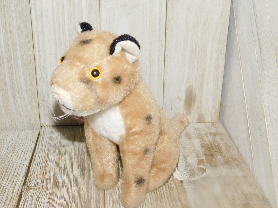 Plush Leopard Stuffed Little Leopard Vtg Stuffed Toys Stuffed - Etsy