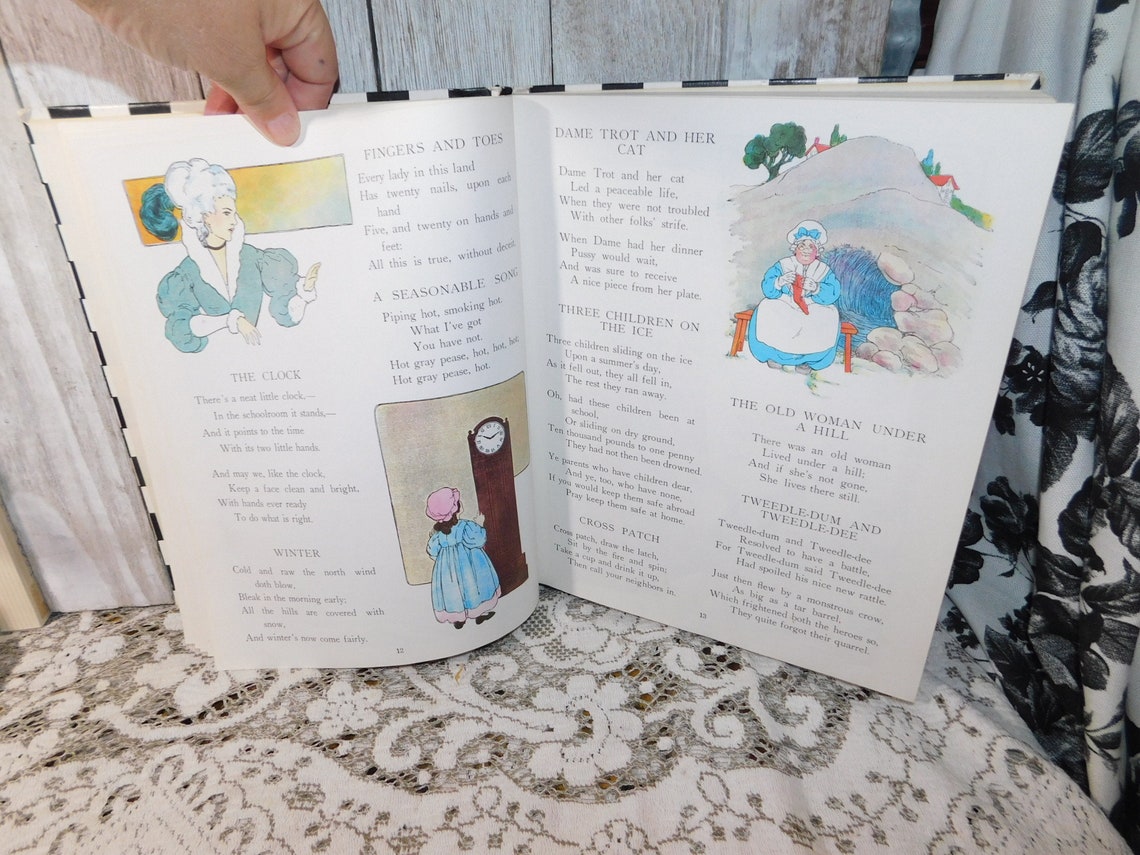 The Real Mother Goose Nursery Rhymes Book Rand McNally and | Etsy