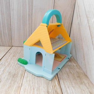 Vtg Little Blue Box Doll House, Tiny Dolls House, Vintage Doll House ...