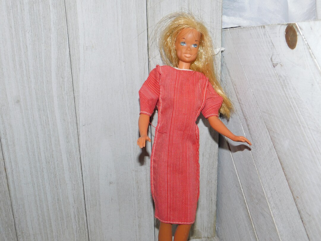 Vintage Hard to Find Stripped Barbie Dress, Vintage Barbie Dress ...