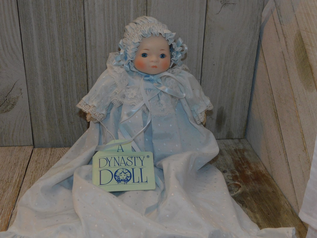 Dynasty a MICHELLE in Blue Doll Bisque Baby Doll Vintage Doll New Baby ...