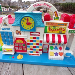 Vintage Fisher Price smart Street Electronic Educational Toy 1994, Vtg ...