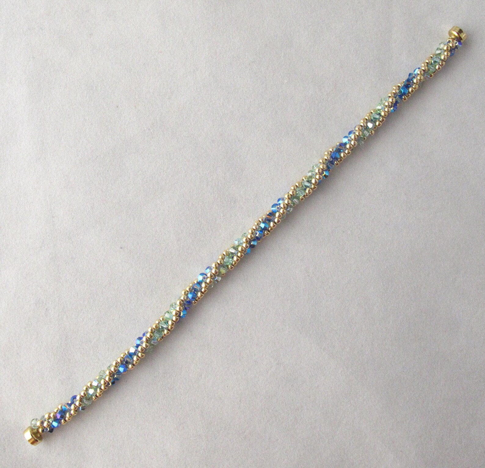 Crystal Twist Bracelet With Gold Magnetic Clasp With 2 Color - Etsy