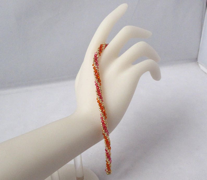 Crystal Twist Bracelet With Gold Magnetic Clasp With 2 Color - Etsy