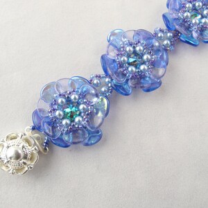 Blue Posies Bracelet - Etsy