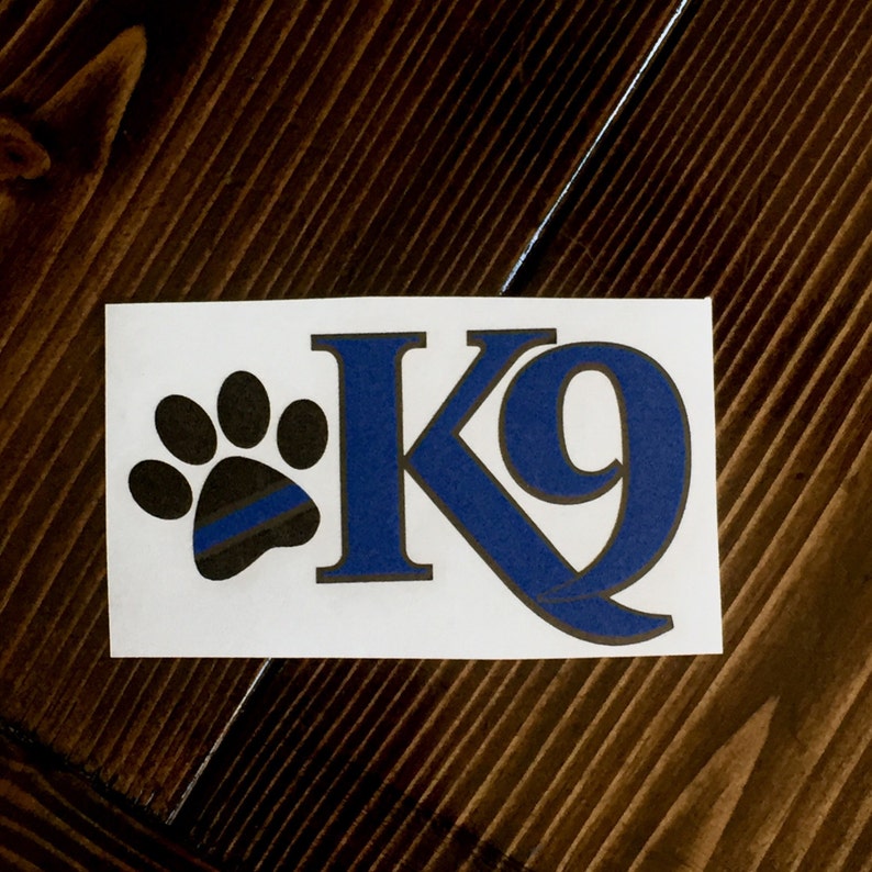 Police K9 Vinyl Decal K9 Decal Working Dog Decal Police K9 - Etsy
